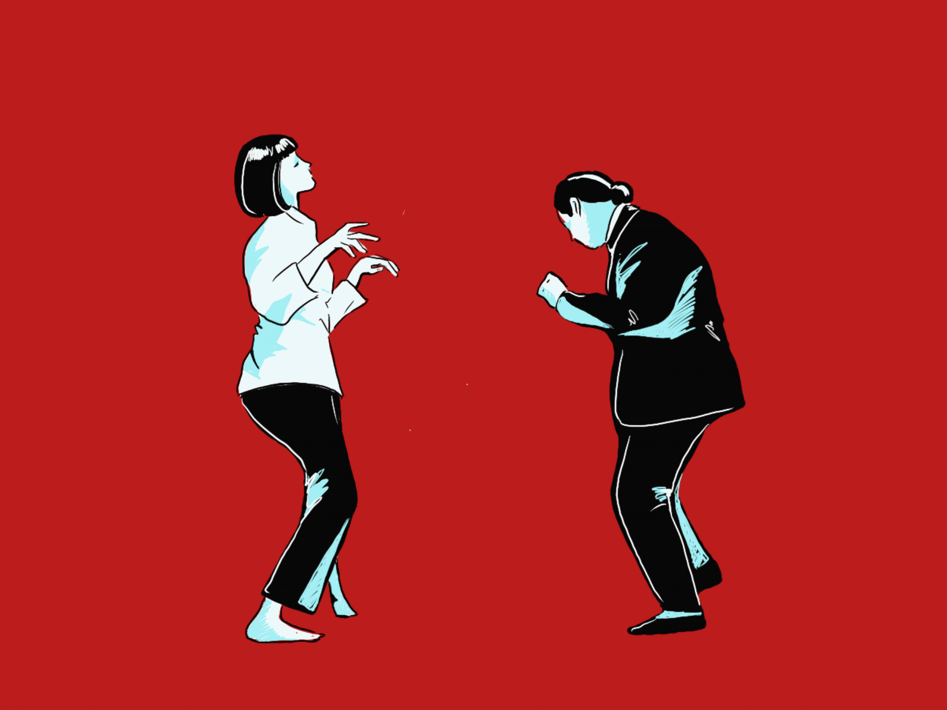 Pulp Fiction Dance Gif