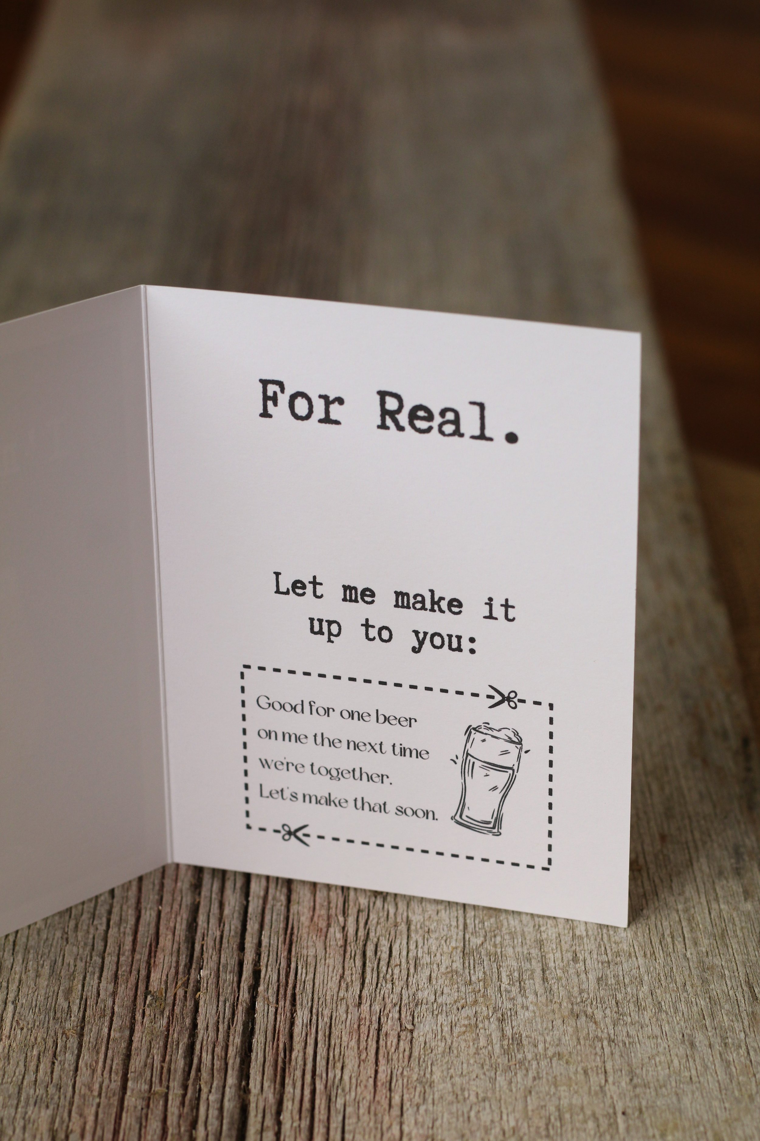 I'm Sorry Craft Beer Greeting Card — Bean to Barstool
