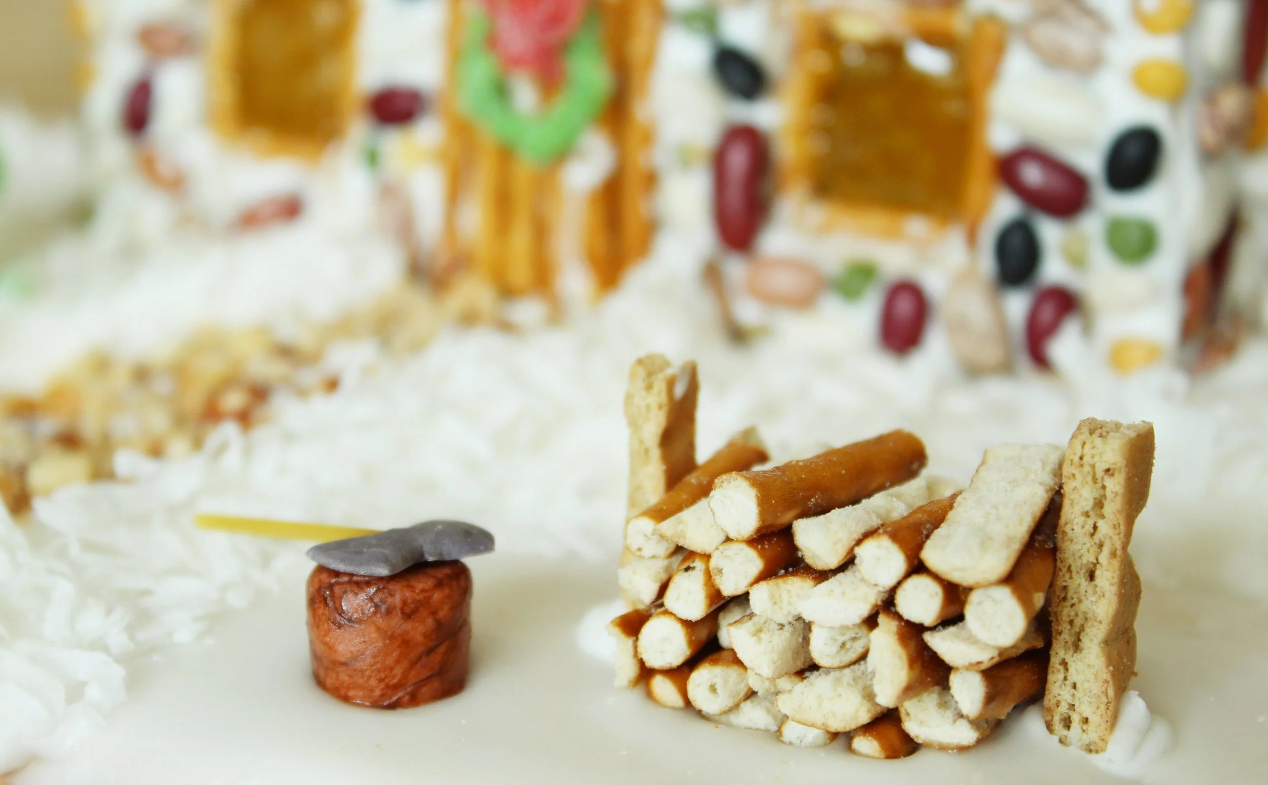 Haunted gingerbread house cabin in the woods — Bean to Barstool