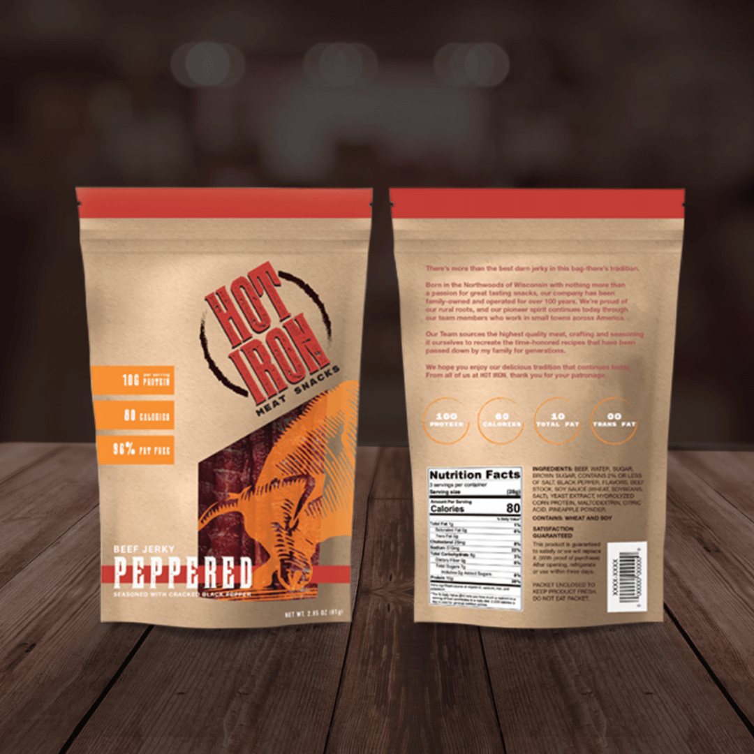 Hot Iron Beef Jerky Package Design — Eric Schmidt