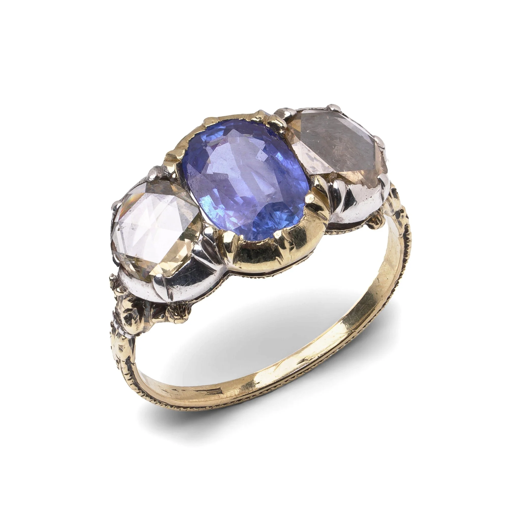 Three-Stone Engagement Rings | Antique & Vintage | Mozeris — Mozeris ...