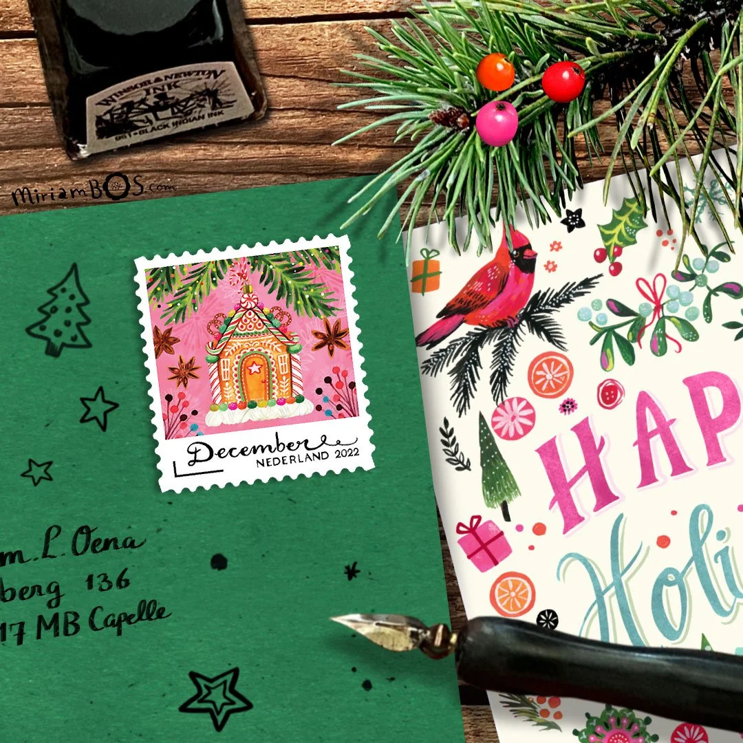 The Dutch December stamps 2022 by Miriam Bos — Miriam Bos ...