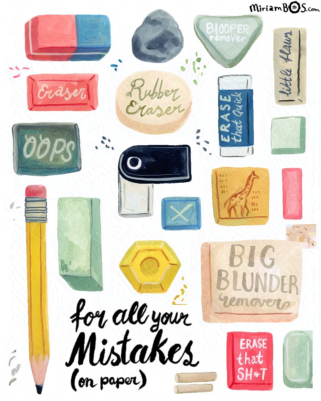 A rubber eraser etiquette nobody told me about — Miriam Bos ...