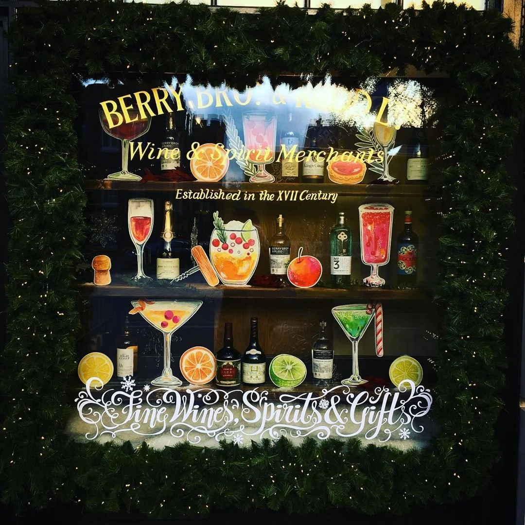 Berry Bros & Rudd Christmas Window display — Miriam Bos - illustration ...