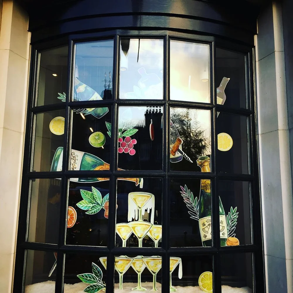 Berry Bros & Rudd Christmas Window display — Miriam Bos - illustration ...