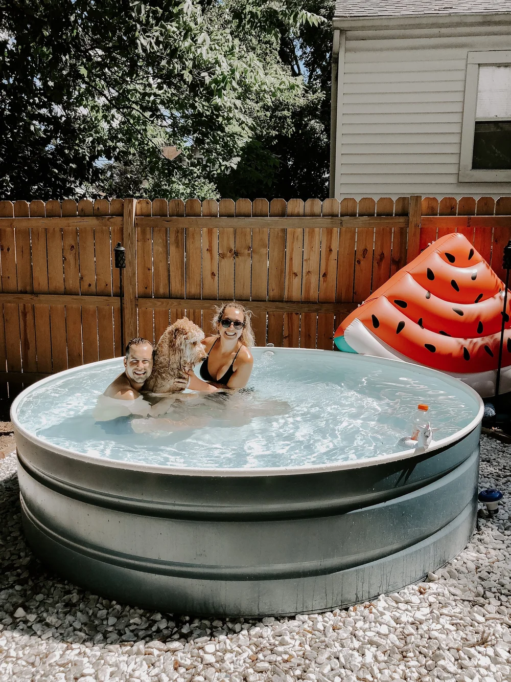 How to Turn a Stock Tank into a Pool — The Wehner Home