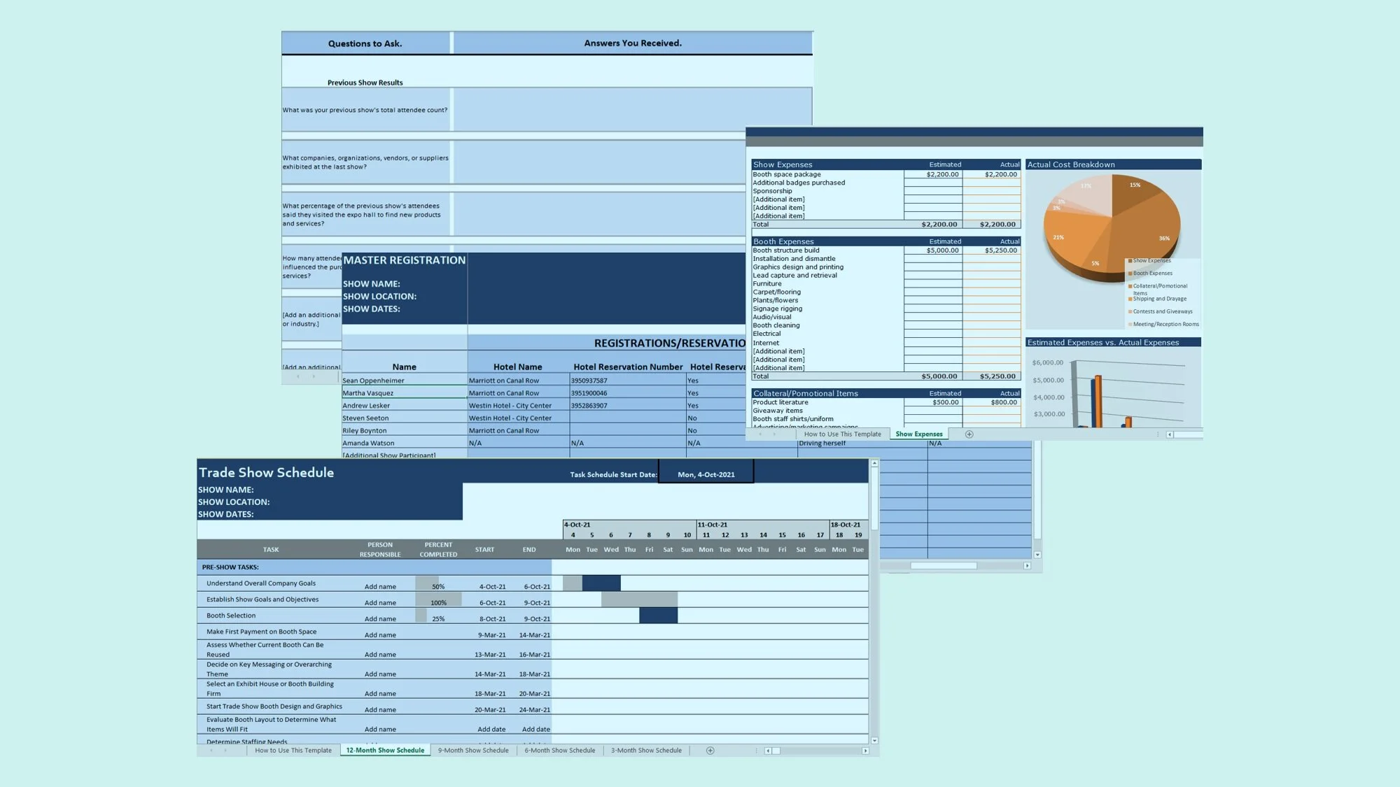 Free Trade Show Exhibitor Tools to Download