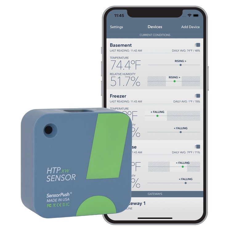 SensorPush - Temperature, Humidity & Pressure Smart Sensors