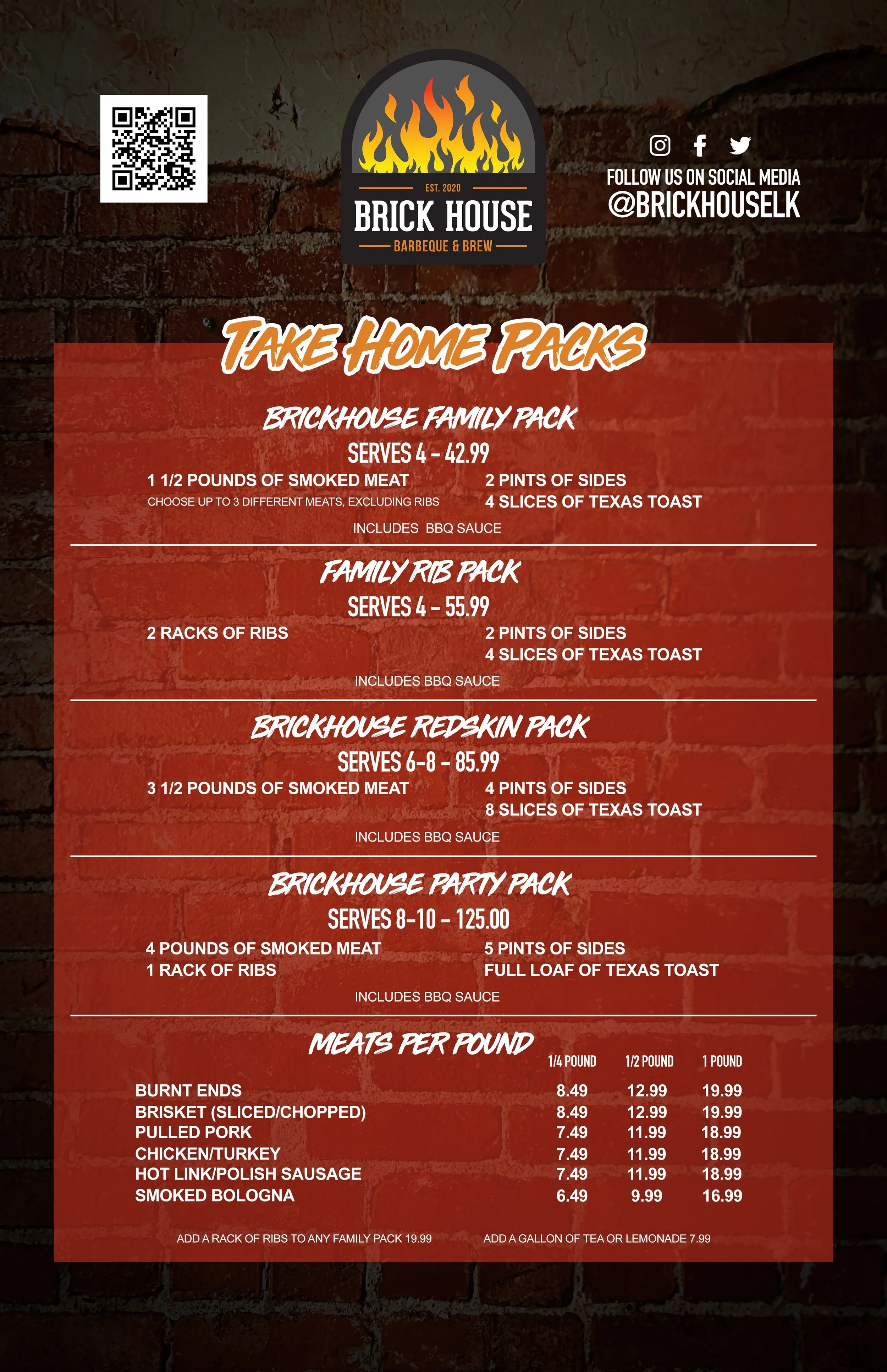 Menu — BrickHouse BBQ & Brew