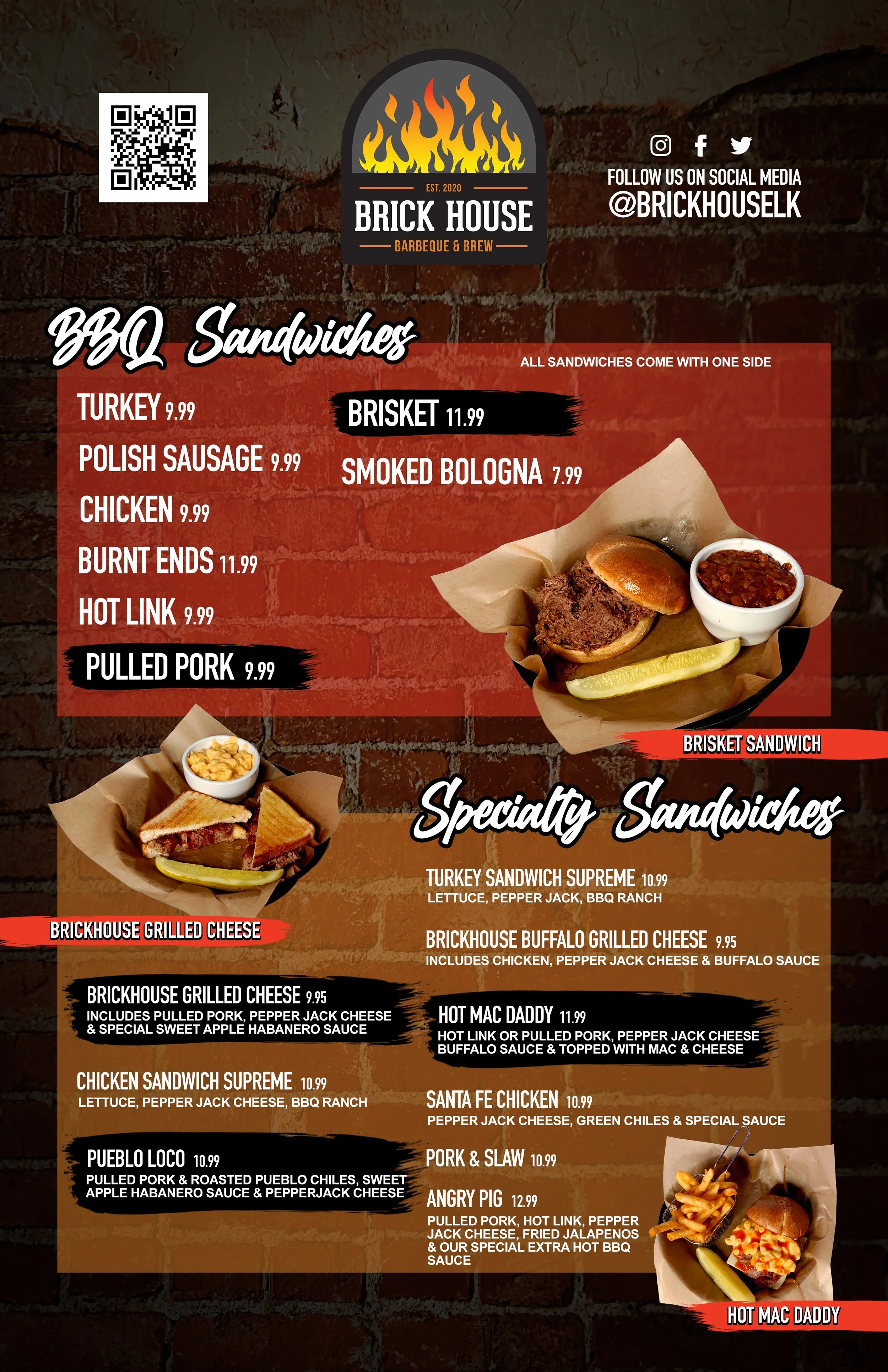 Menu — BrickHouse BBQ & Brew
