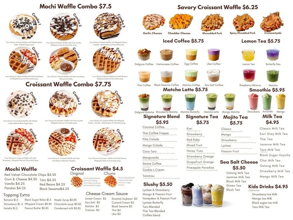 Menu — Mochi Waffle Corner