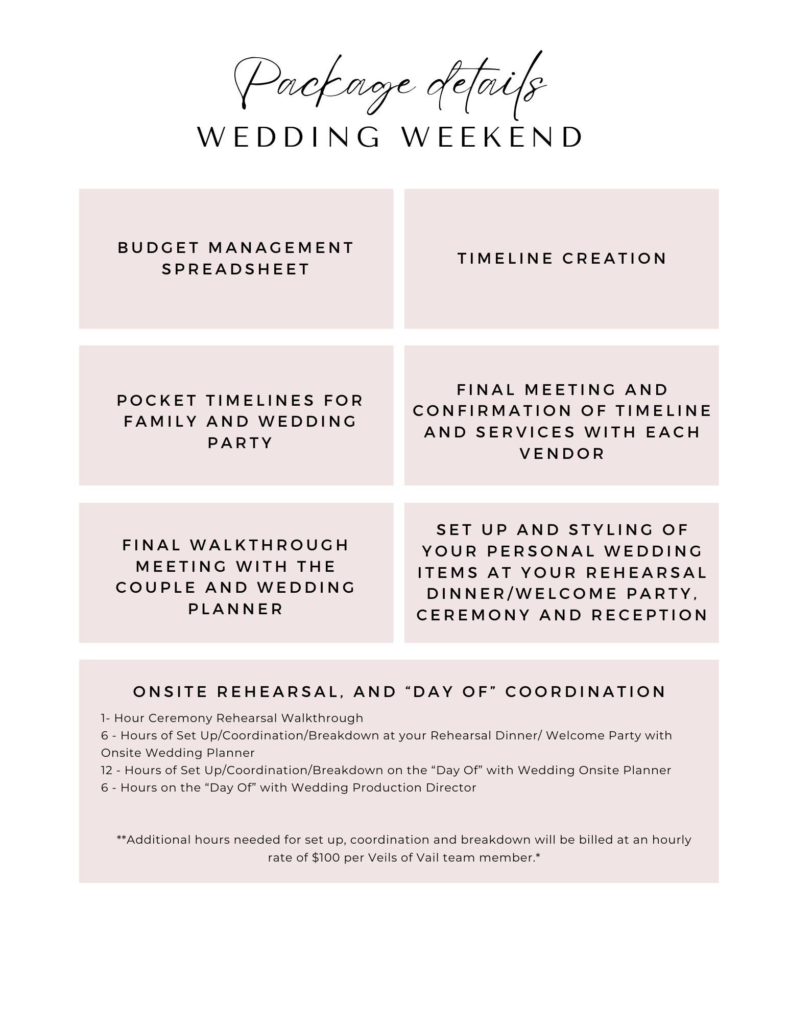 Wedding weekend timeline 60 photos - Astyledwedding.com