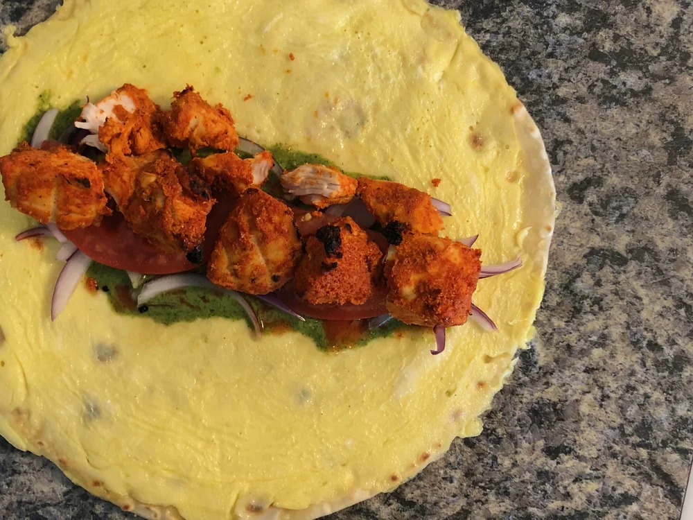 Chicken Kathi Roll | Chicken Tikka Paratha Roll Recipe | How to Make ...