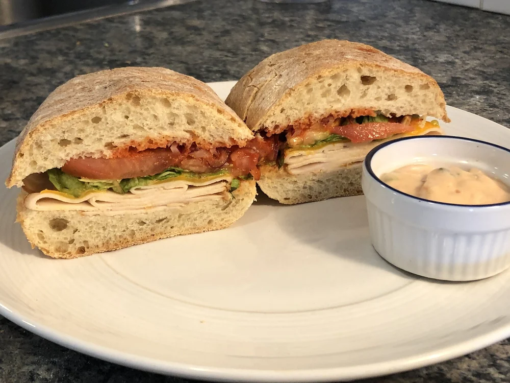 Baked Cheesy Deli Chicken Sandwich — Cooking with Anadi
