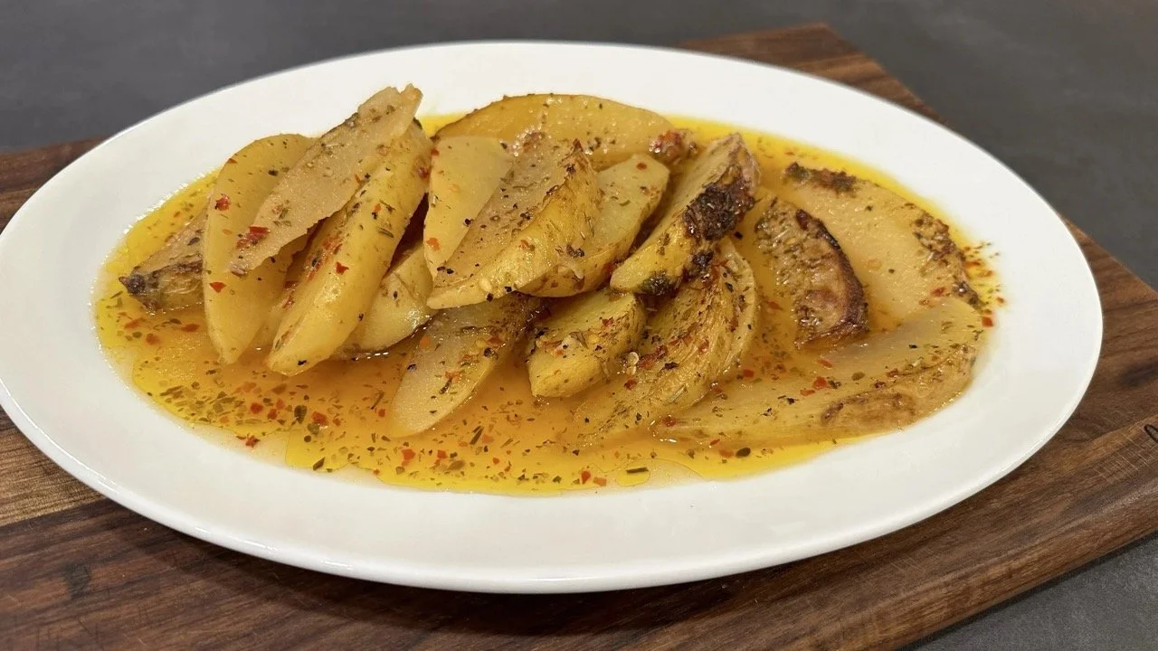 Easy Slow-Roasted Greek Lemon Potatoes — Cooking with Anadi