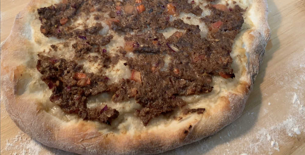 Open-Faced Lebanese Meat Pies Recipe - Lahm Bi Ajeen | How to Make ...
