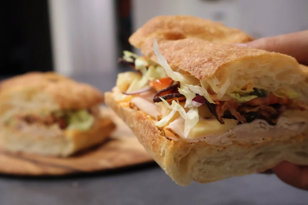 Baked Cheesy Deli Chicken Sandwich — Cooking with Anadi