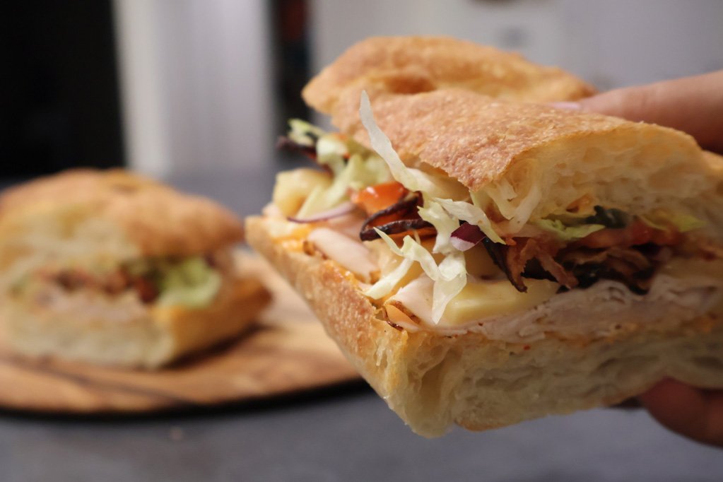 Baked Cheesy Deli Chicken Sandwich — Cooking with Anadi