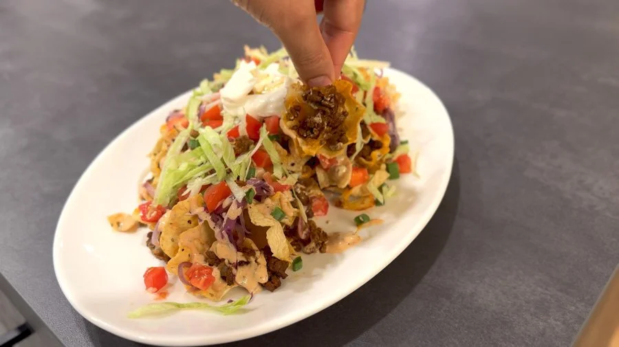 Loaded Cheeseburger Nachos Recipe — Cooking with Anadi