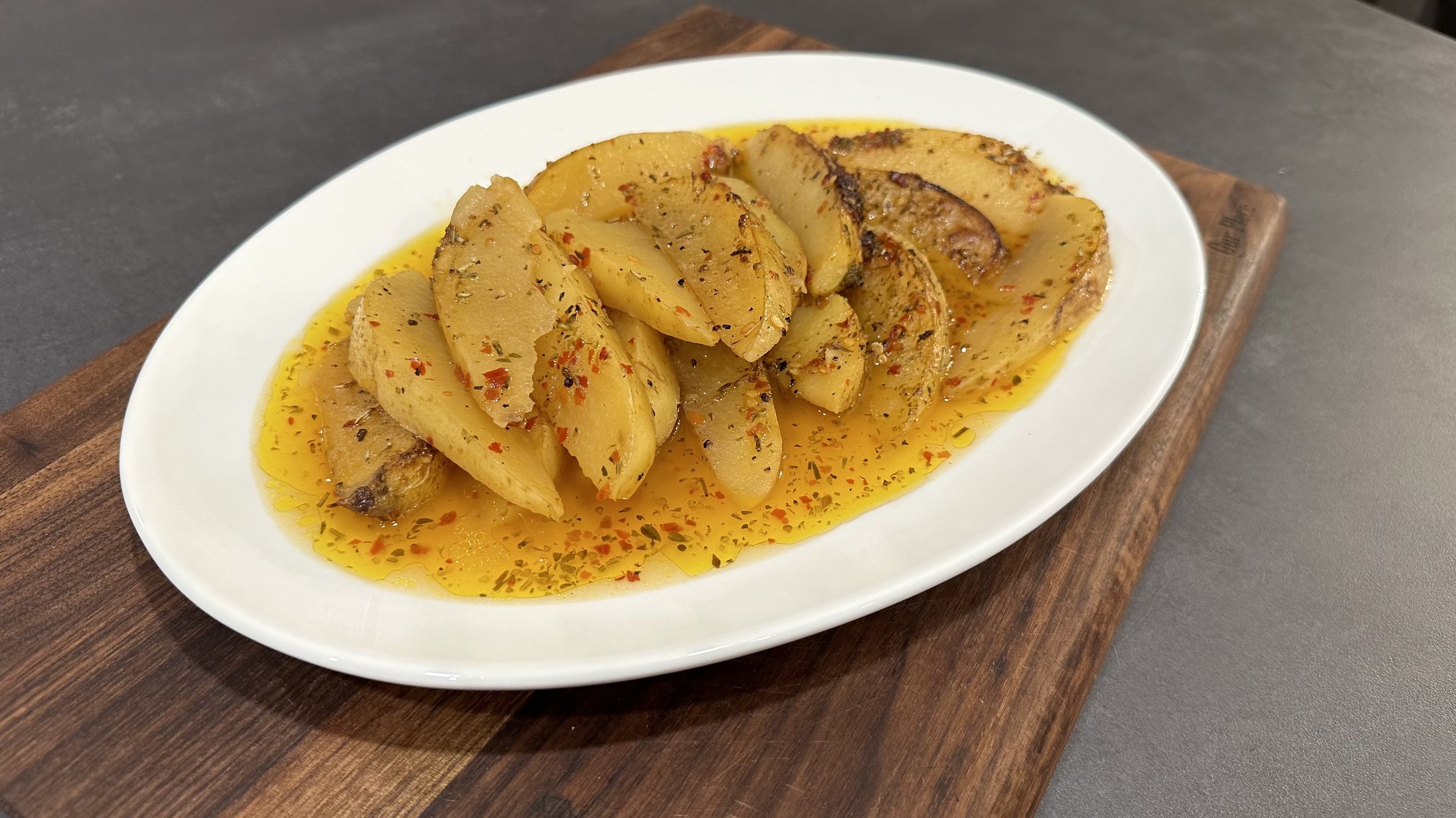 Easy Baked Greek Lemon Potatoes (Patates Lemonates) — Cooking with Anadi