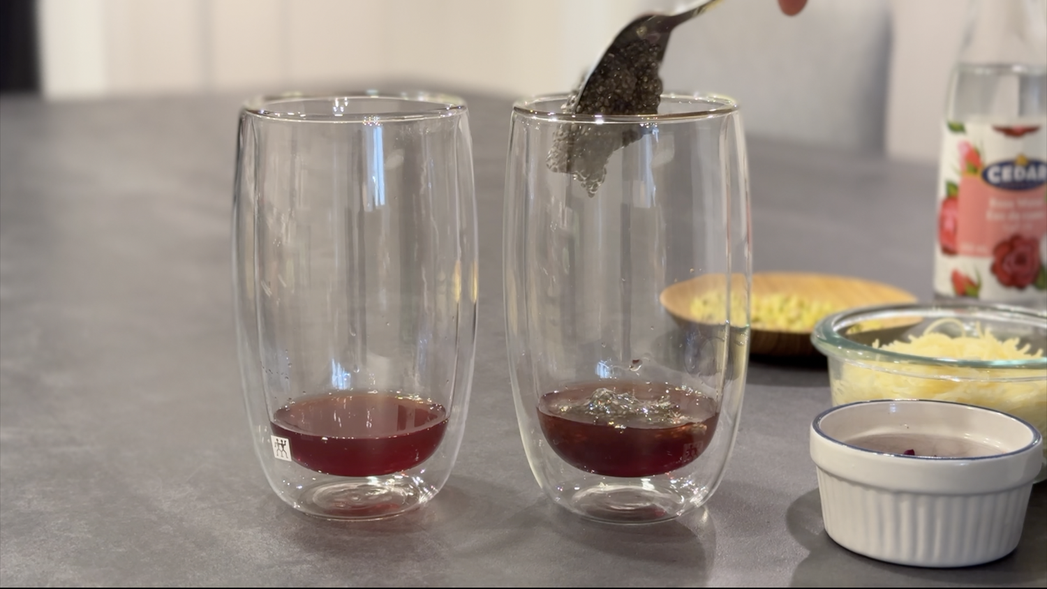 Indian Rose Falooda Recipe with Chia Seeds — Cooking with Anadi