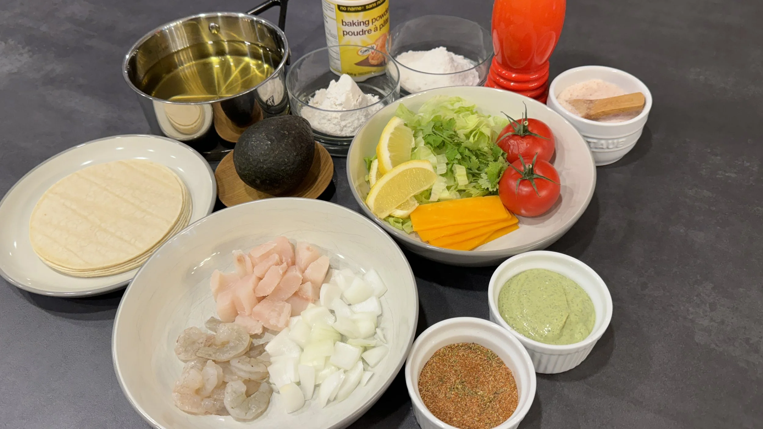Restaurant-Style Baja Fish Tacos — Cooking with Anadi
