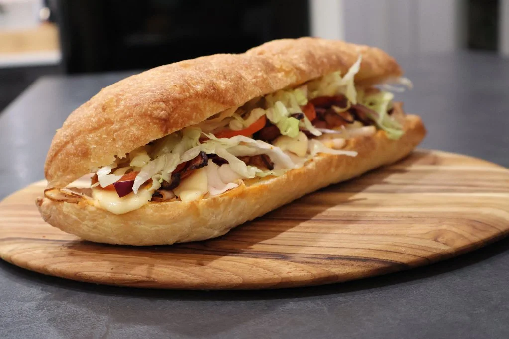 Baked Cheesy Deli Chicken Sandwich — Cooking with Anadi