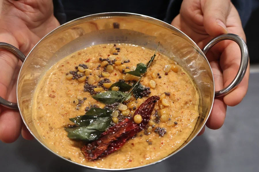 South Indian Roasted Peanut Chutney — Cooking with Anadi