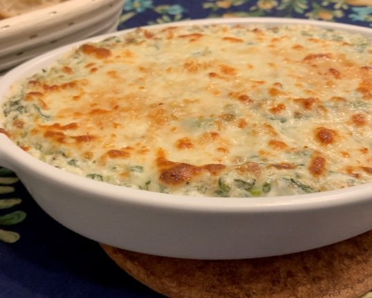 Creamy Baked Spinach Dip Recipe Hot Spinach Dip With Cream Cheese