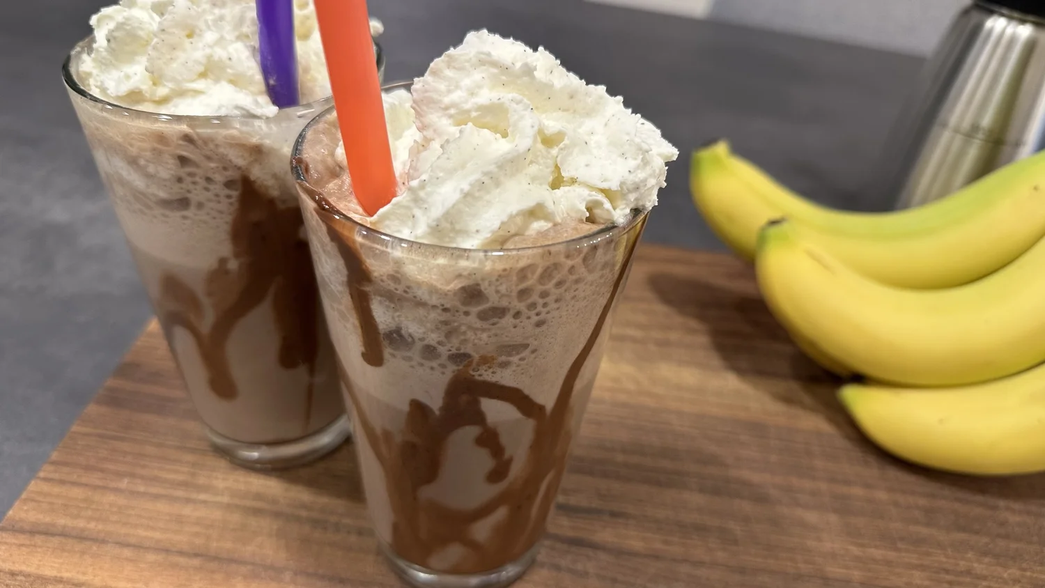 Creamy Banana Mocha Frappe Recipe — Cooking with Anadi