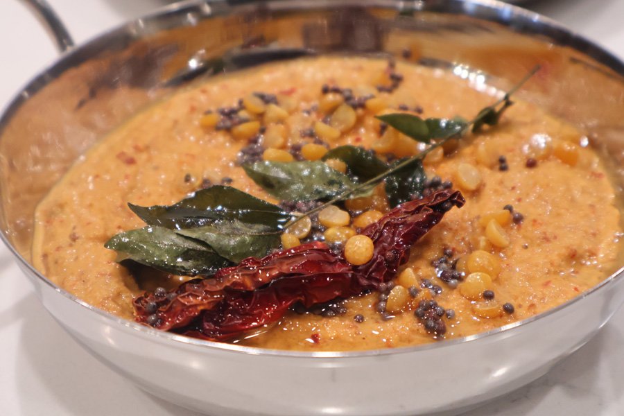 South Indian Roasted Peanut Chutney — Cooking with Anadi