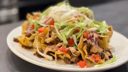 Crazy Loaded Cheeseburger Nachos Recipe (SO CHEESY!) — Cooking with Anadi