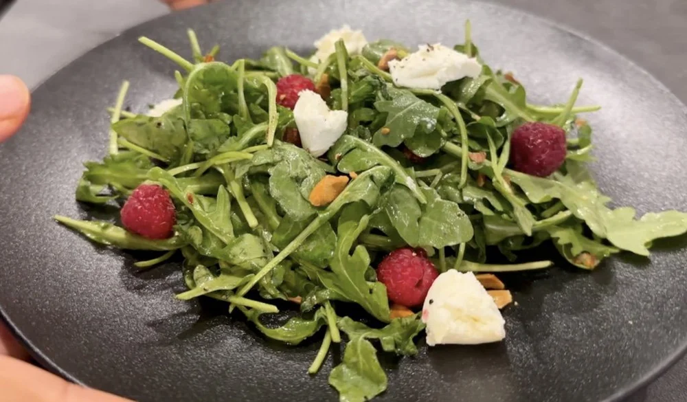 Arugula Goat Cheese Salad with Almonds — Cooking with Anadi