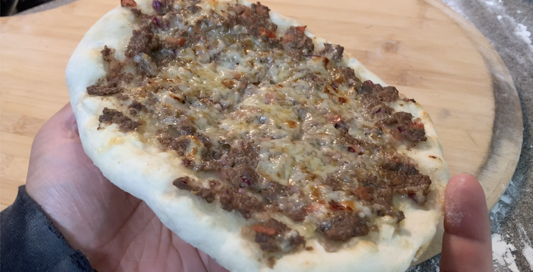 Open-Faced Lebanese Meat Pies Recipe - Lahm Bi Ajeen | How to Make ...