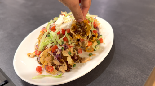 Crazy Loaded Cheeseburger Nachos Recipe (SO CHEESY!) — Cooking with Anadi