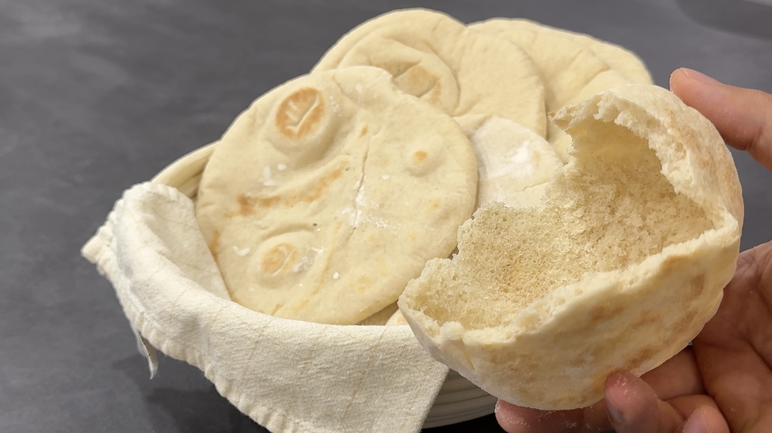 Authentic Soft Arabic Pita Bread Recipe for Shawarma (Stovetop and Oven ...