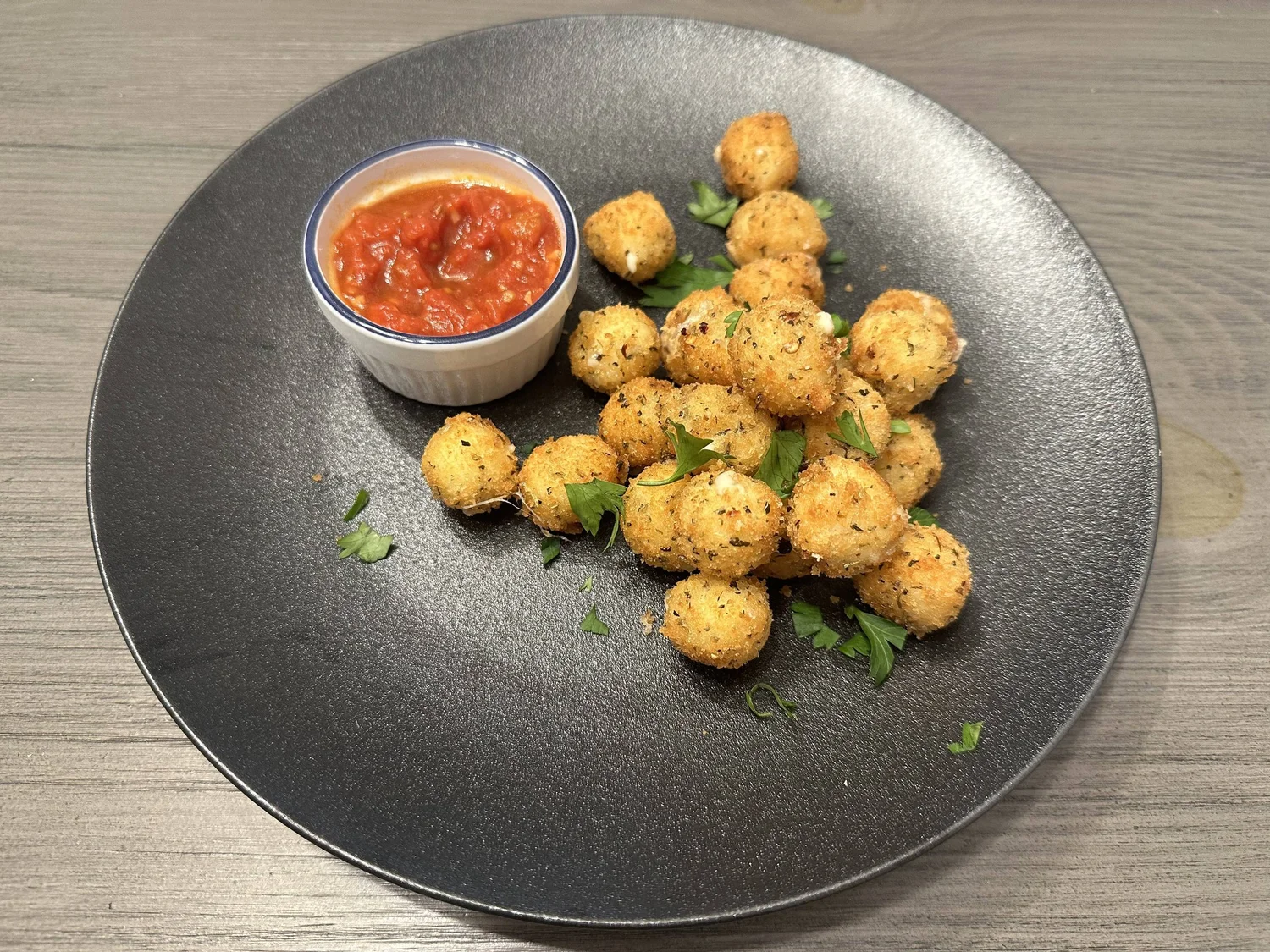 Deep Fried Crispy Mini Mozzarella Balls — Cooking with Anadi