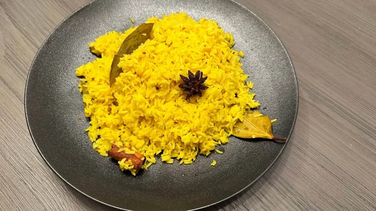 Easy Indian Turmeric Rice (Haldi Rice) — Cooking with Anadi