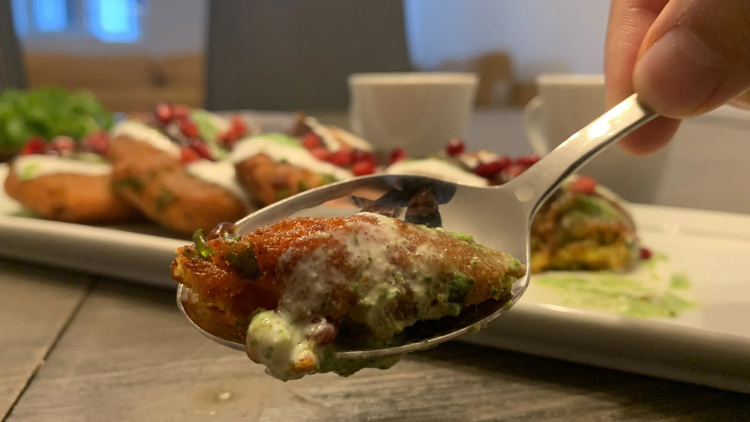 Crispy Aloo Tikki Chaat - Delhi Street-Style Potato Recipe — Cooking with Anadi