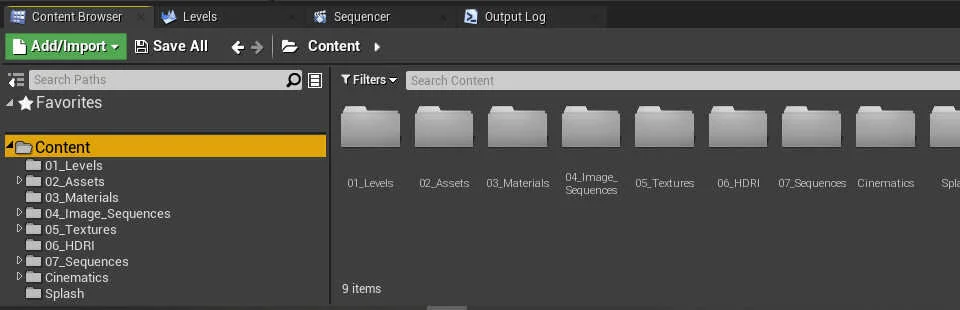 Easy Content Folders — samuel walsh | vfx