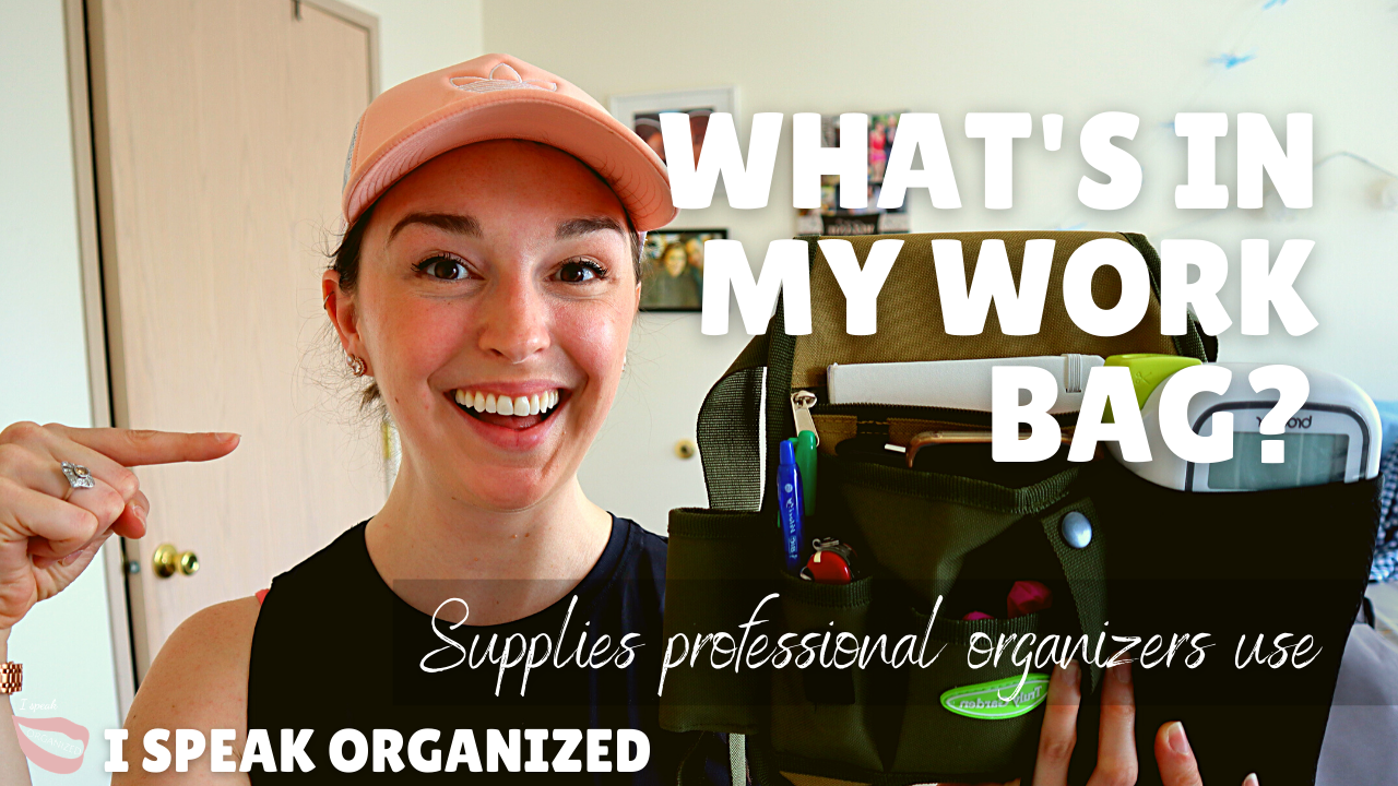 Inside A Professional Organizer’s Bag | Tools and Supplies to Bring to ...
