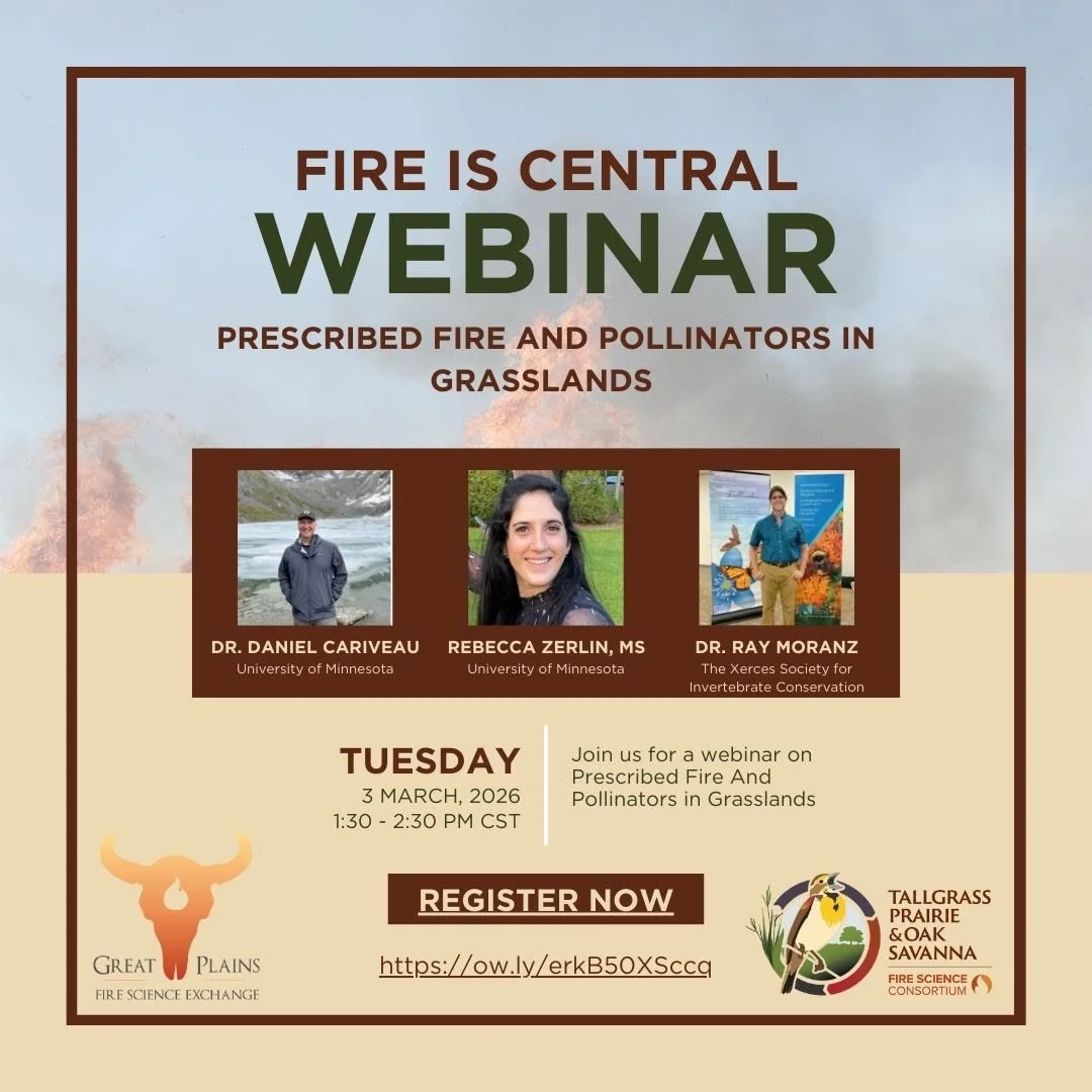 Fire is Central: Prescribed Fire and Pollinators in Grasslands ...