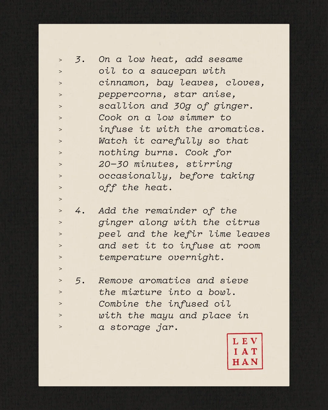 Obsidian Oil — Leviathan Food :: Recipes & Writing