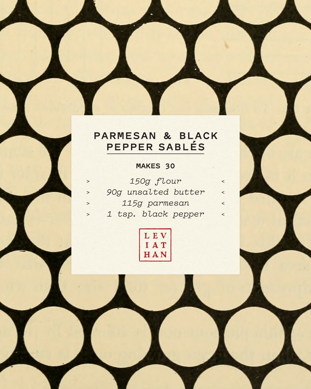 Parmesan & Black Pepper Sablés — Leviathan Food :: Recipes & Writing