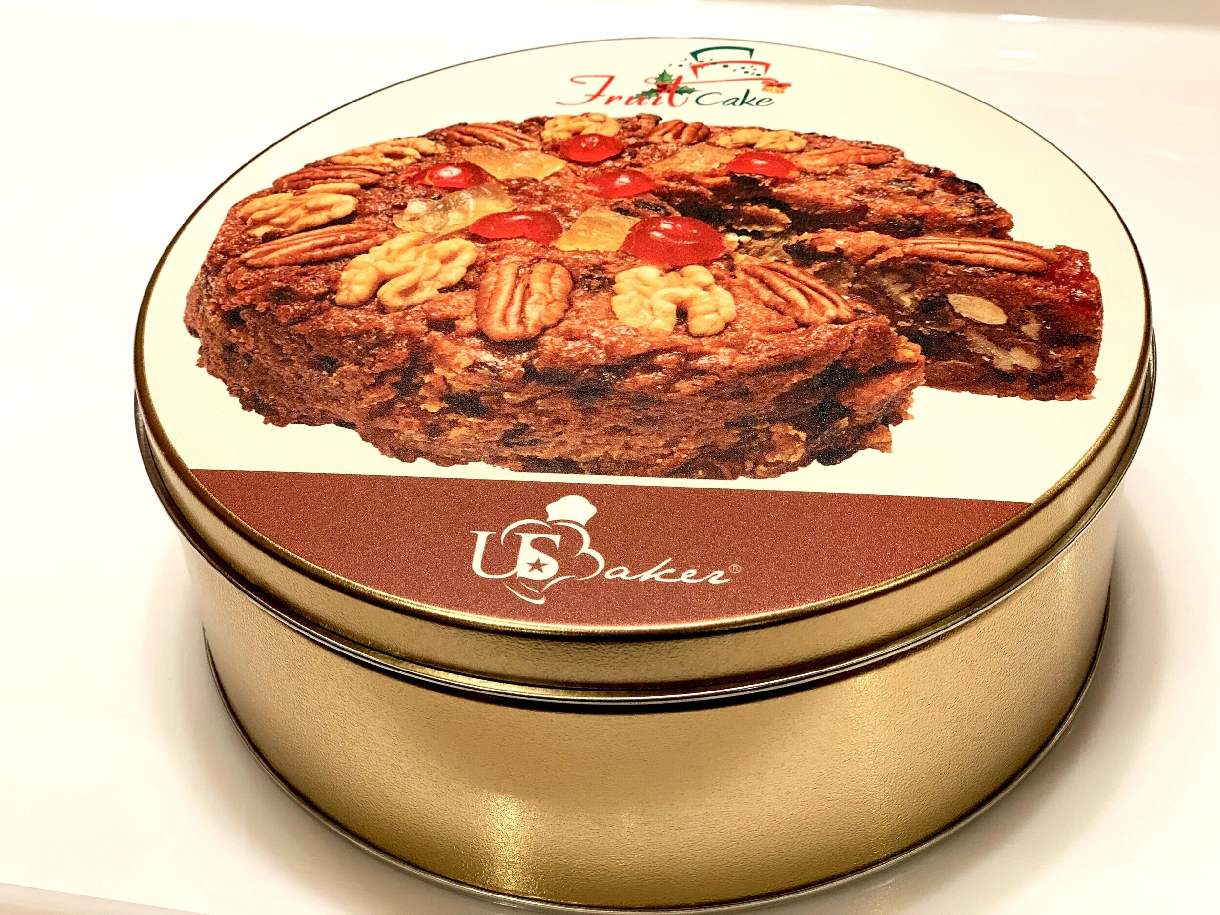 USBaker.com Fruitcake - Small Tins -USBaker LLC — USBaker LLC