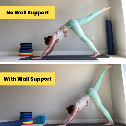 How To Get Your Leg Higher in Three-Legged Downward Dog — Dani Winks ...