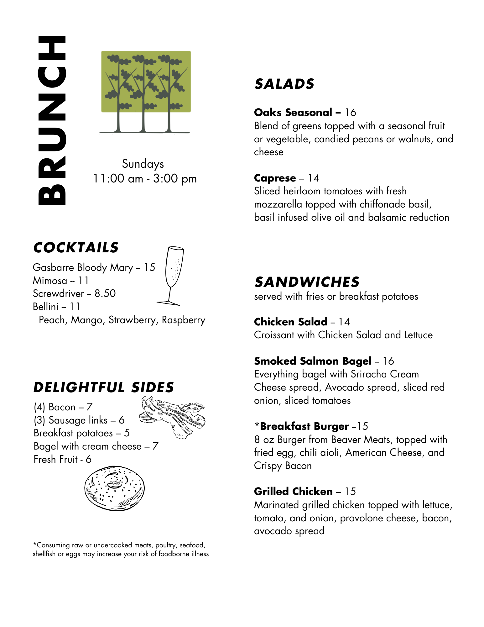 Sunday Brunch — The Oaks