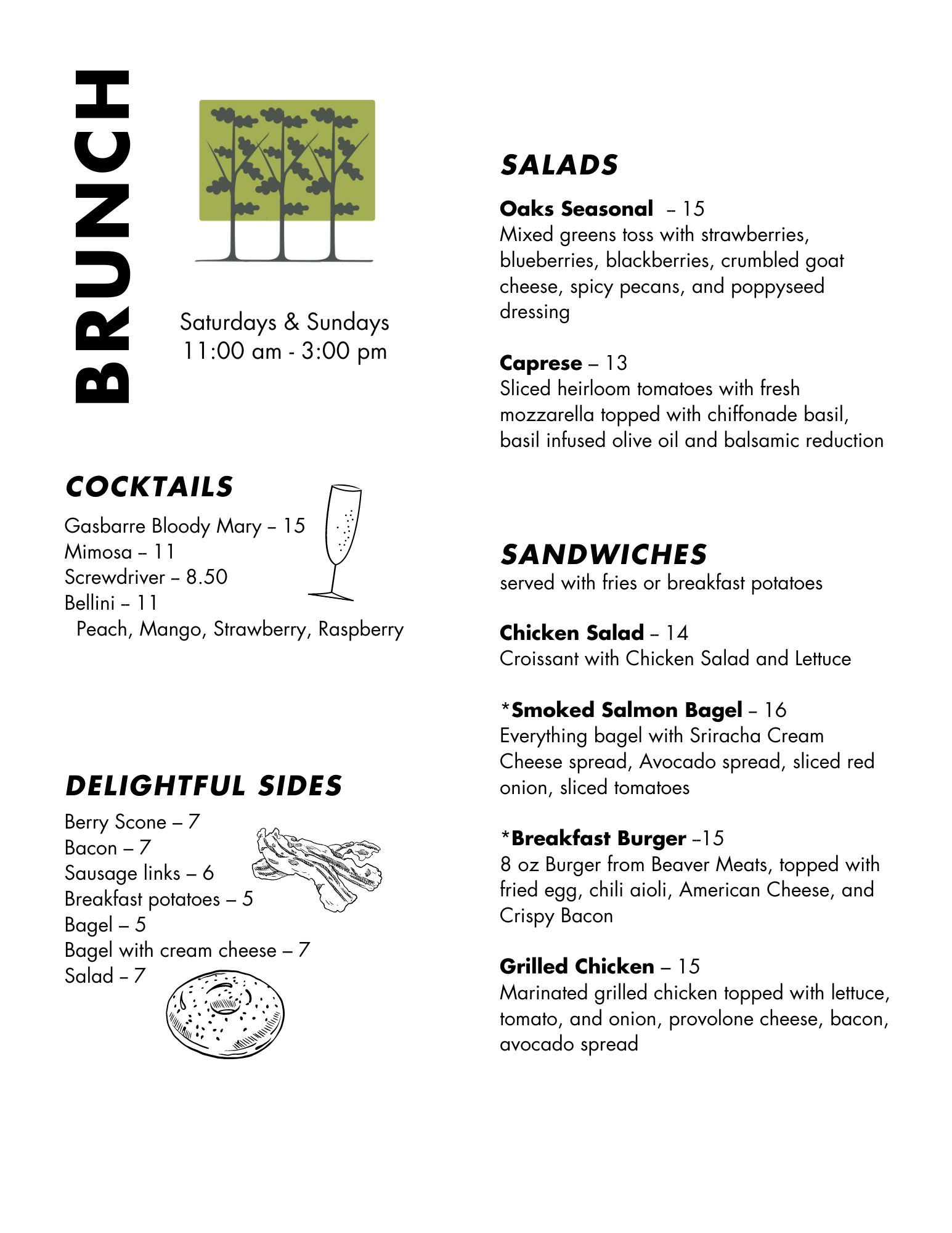 Sunday Brunch — The Oaks