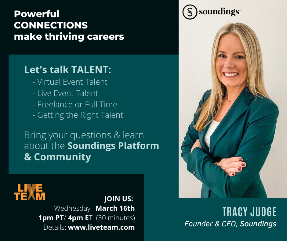 Live Team Community Chat with Tracy Judge — Soundings Connect