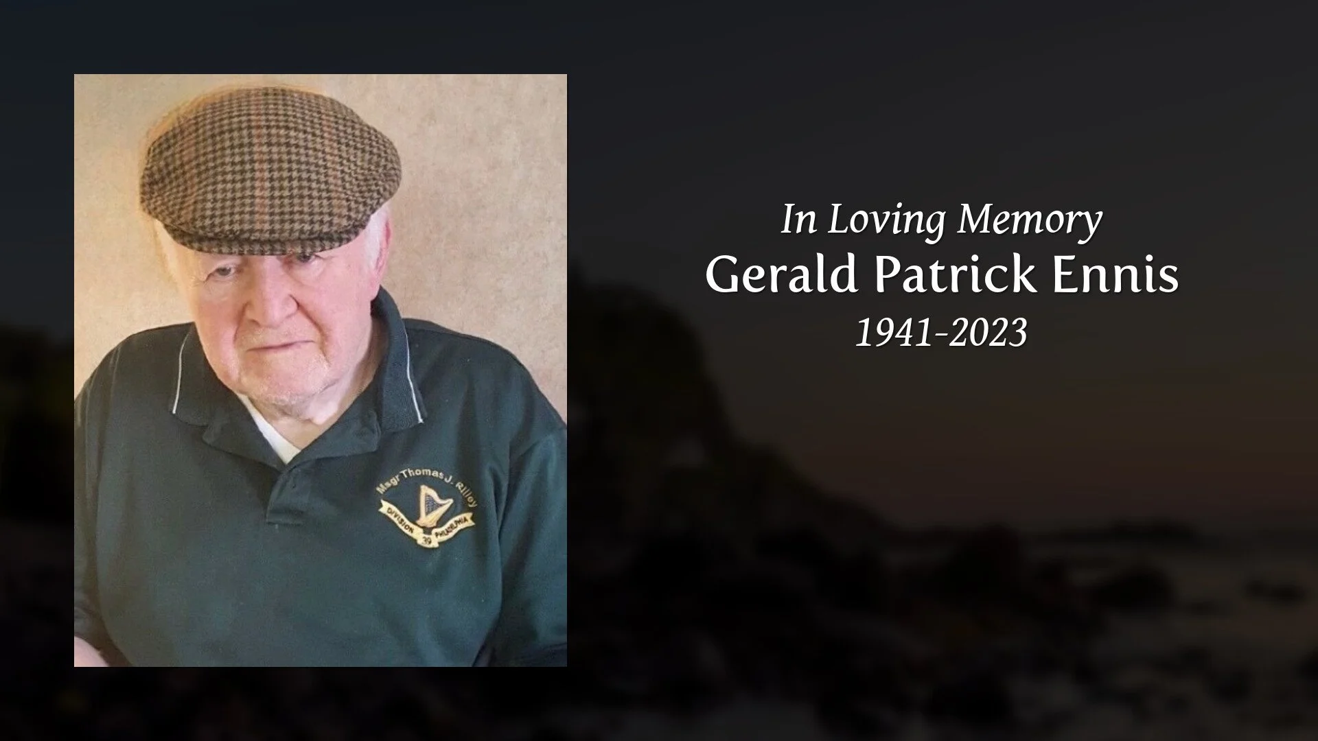 Obituary for Gerald Patrick Ennis — Wade Funeral Home